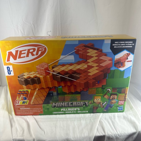 Nerf | Toys | Nerf Minecraft Crossbow In Orange And Brown | Poshmark